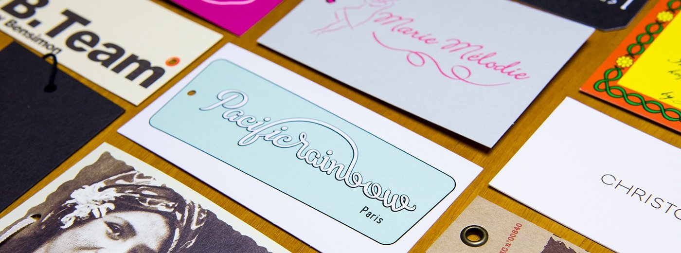 Etiquette vêtement professionnel personnalisée par Griffes Vivienne